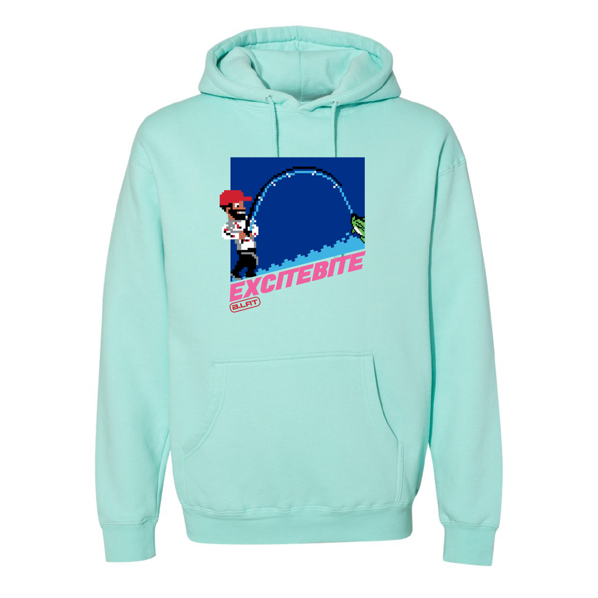 Heather Teal Excitebite Hoodie – Brian Latimer